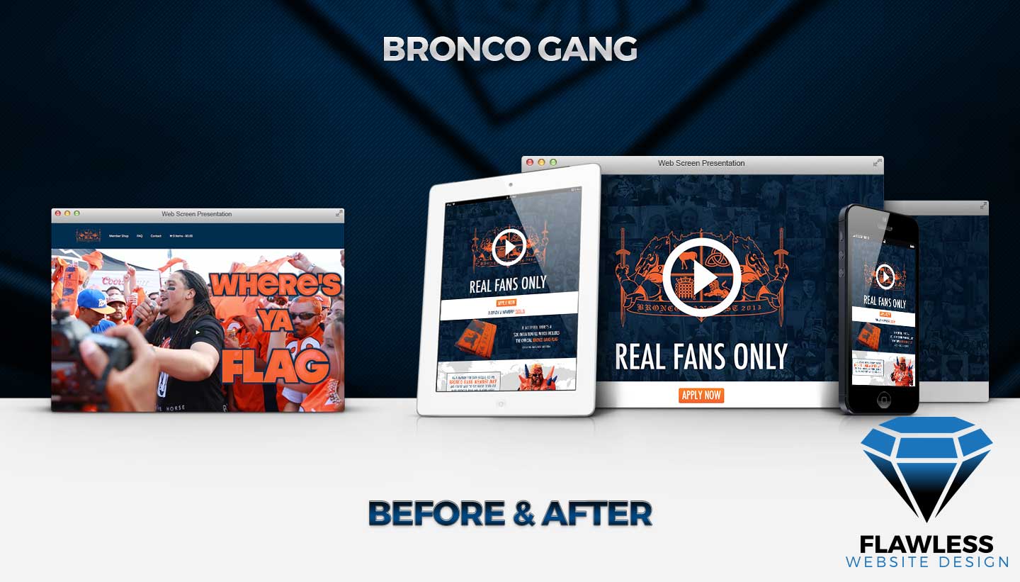 Bronco Gang - Flawless Website Design
